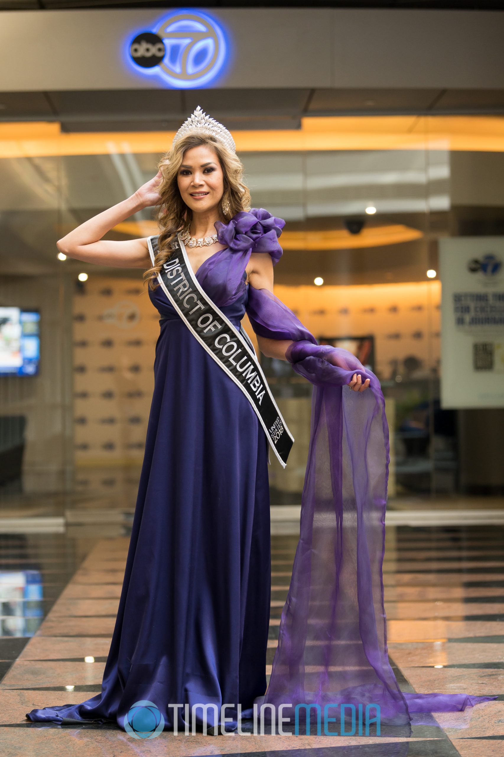 Live TV Studio - WJLA Ms. Cosmos USA models - TimeLine Media Blog